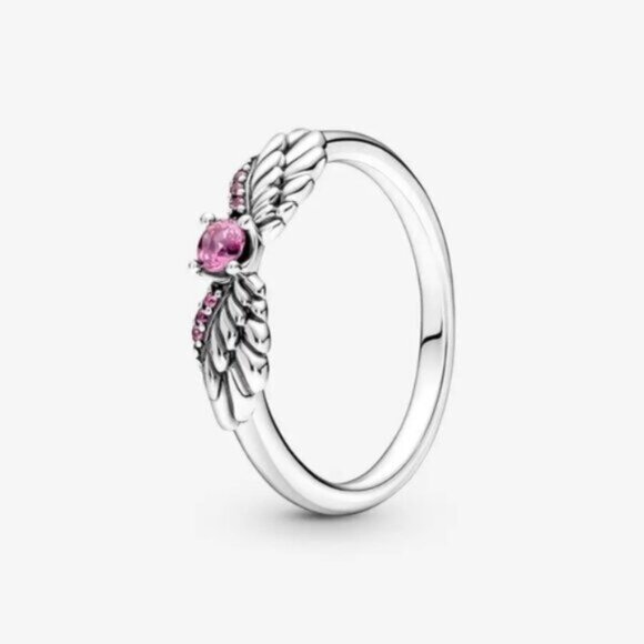 Pandora | Jewelry | Pandora Sparkling Angel Wings Ring | Poshmark